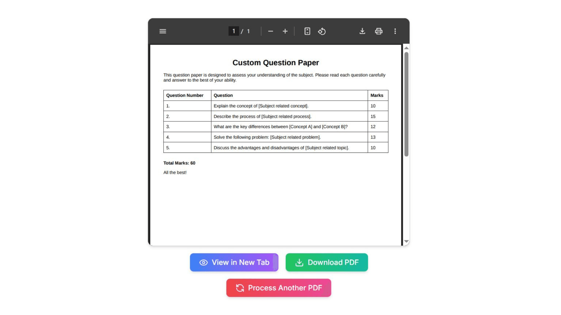 GenPDF – AI PDF Generator | Create, Edit & Chat with PDFs
